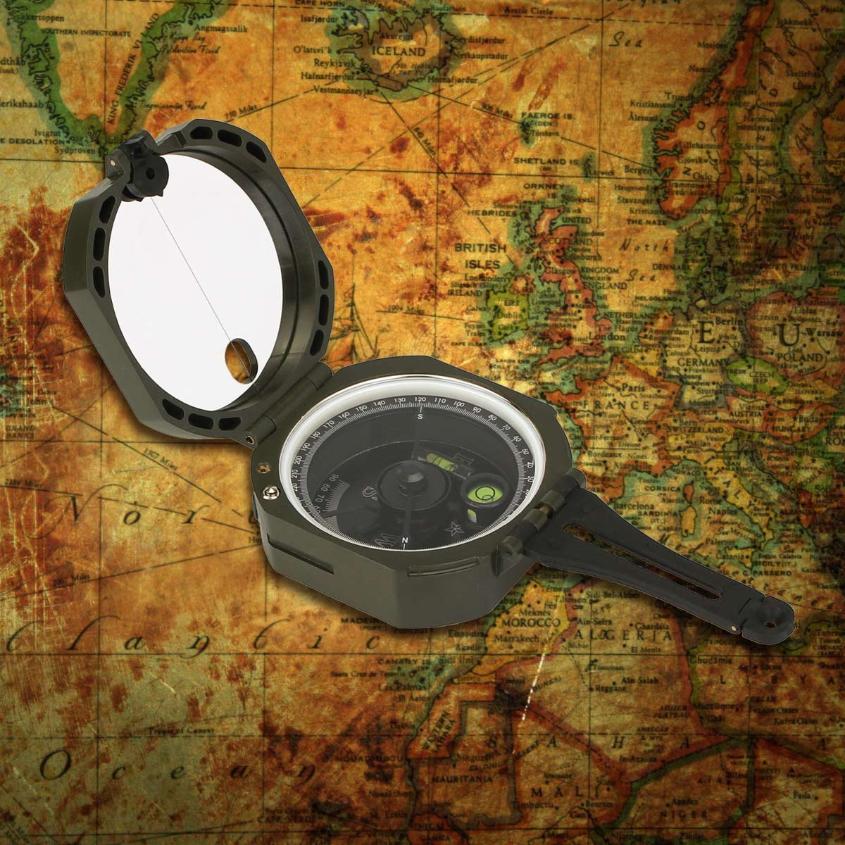 Snapklik.com : SVBONY Camping Military Compass Pocket Transit ...
