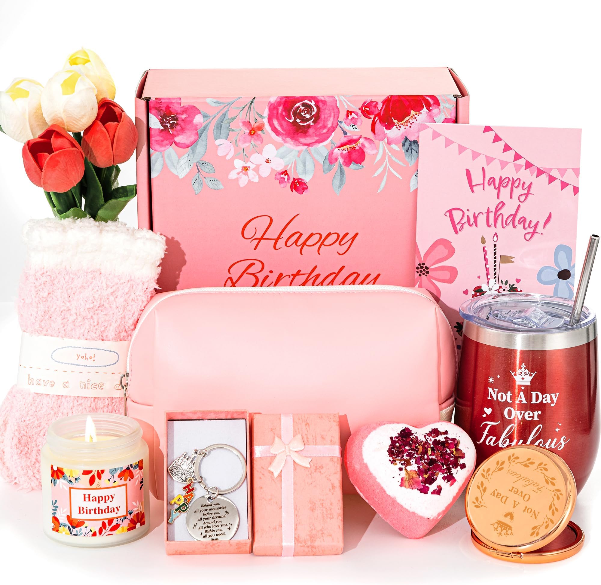 Amazon.com: Birthday Gifts Baskets for Women,Unique Happy Birthday ...