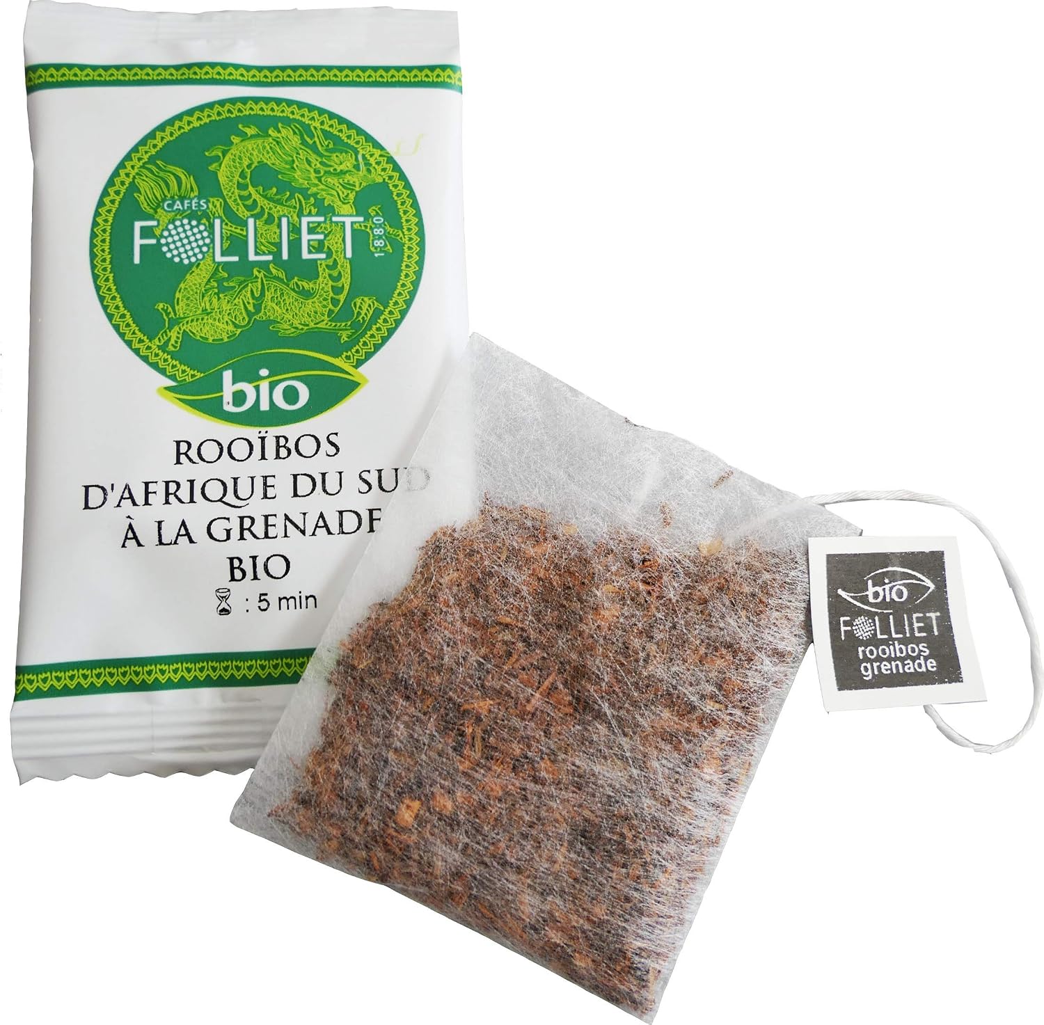 CAFÉS FOLLIET - Organic Infusion - Rooibos - Pomegranate & Red Fruits ...