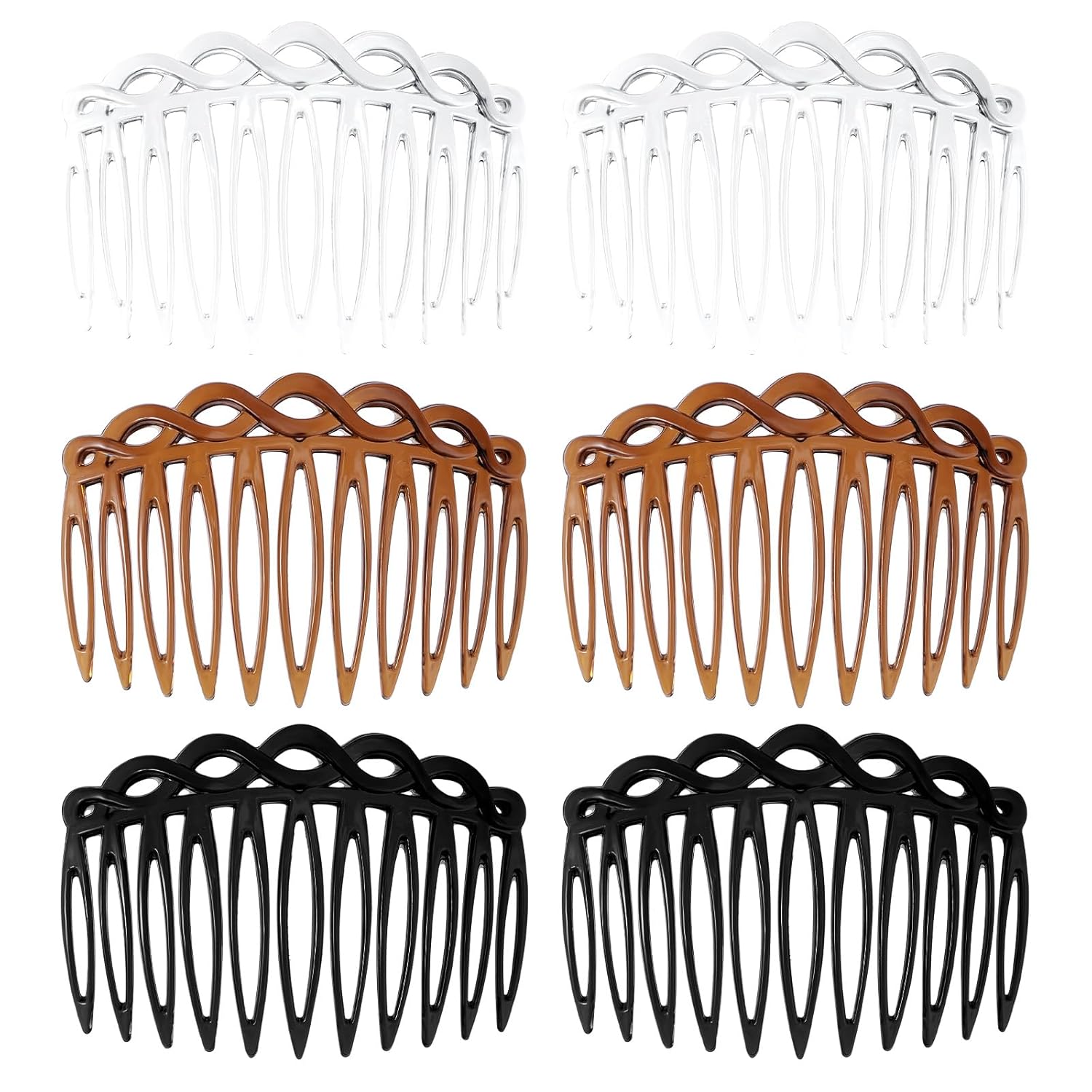 Amazon.com : Ymapinc 6PCS French Hair Combs for Women - Resin ...