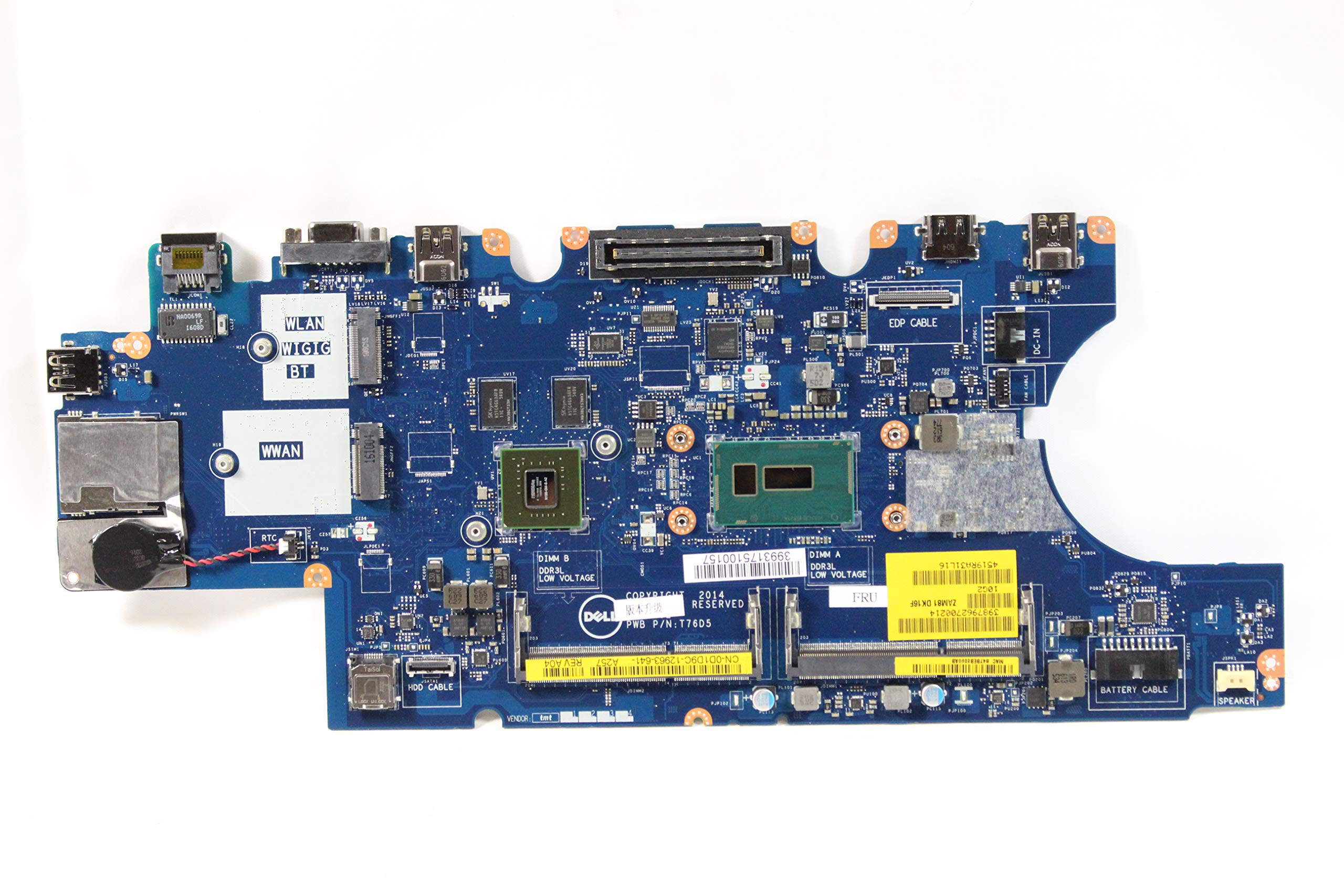 Amazon.com: Latitude E5550 Motherboard System Board i5 2.3GHz CPU w/Nv ...