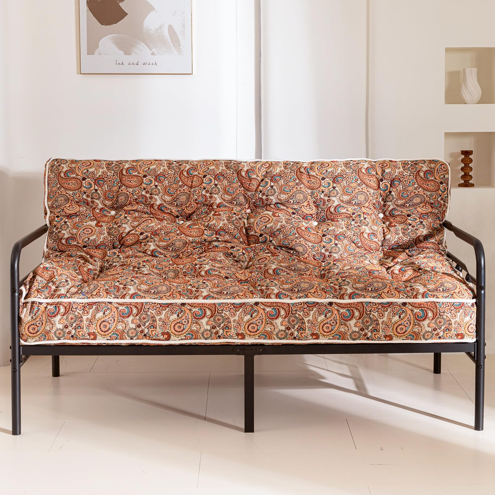 Amazon.com: MAXYOYO 6 Inch Bohemian Futon Mattress Full Size, Thickened ...