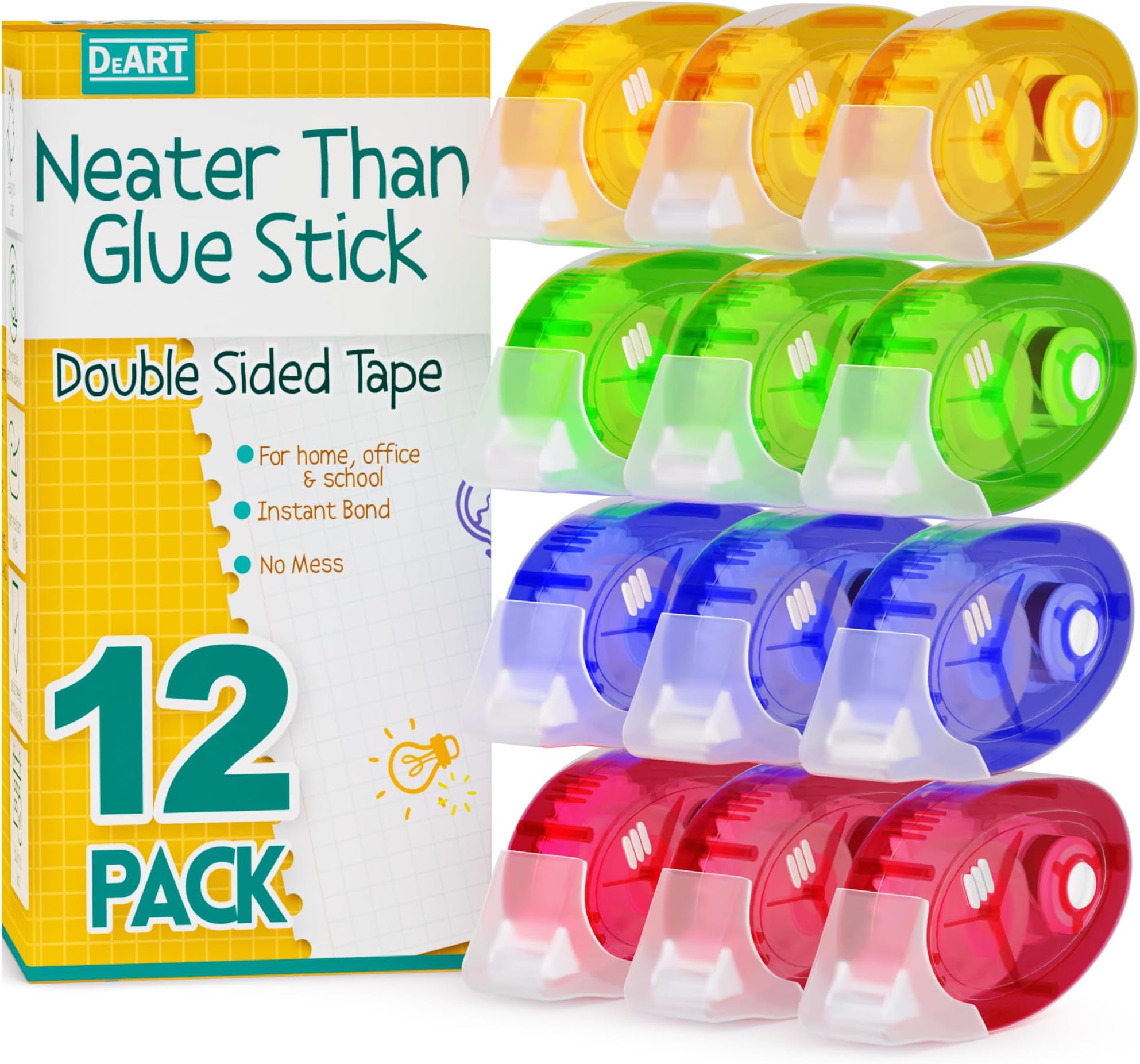 Amazon.com : Darice Double Sided Tape Runner, 8mm x 7m, 6-Count ...