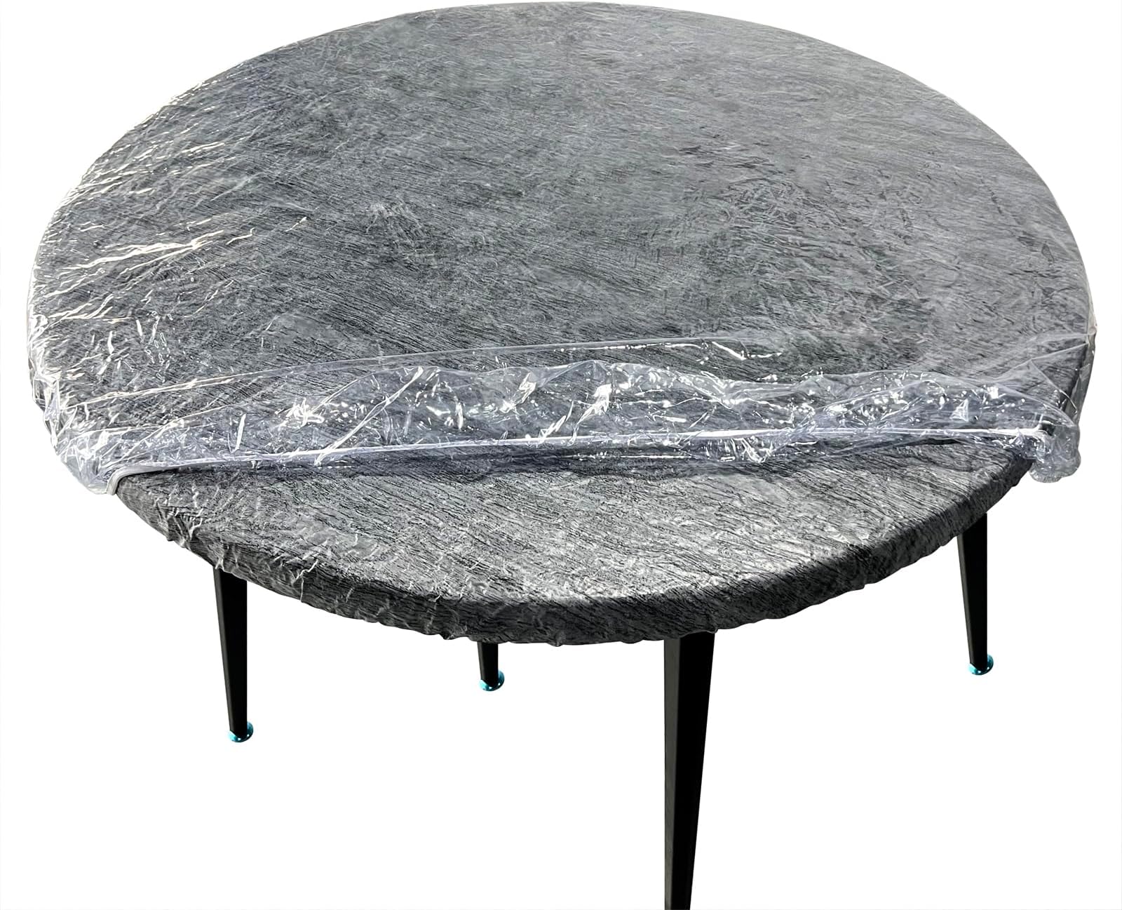 Amazon.com: Kwik-Covers Round Fitted Plastic Table Covers, 60" (5 Feet ...
