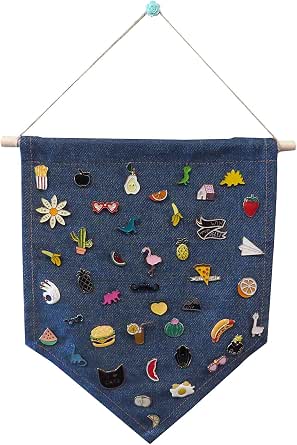 Amazon.com: Enamel Pin Wall Display Banner - Display Pins, Buttons and ...