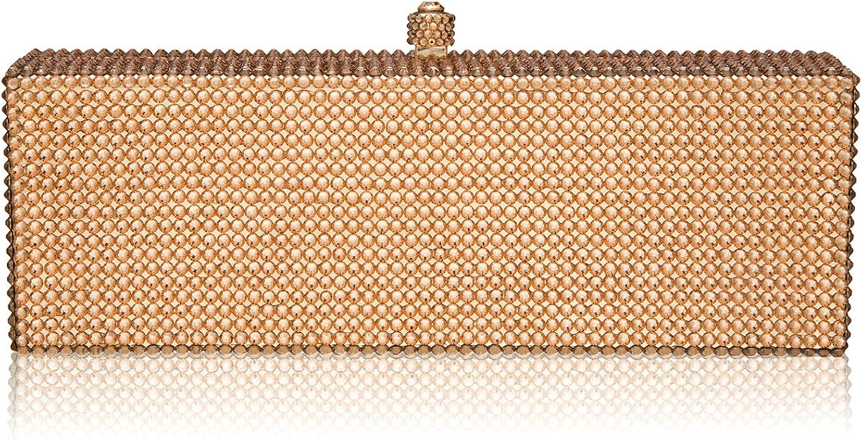 Golden Box Crystal Clutch: Handbags: Amazon.com