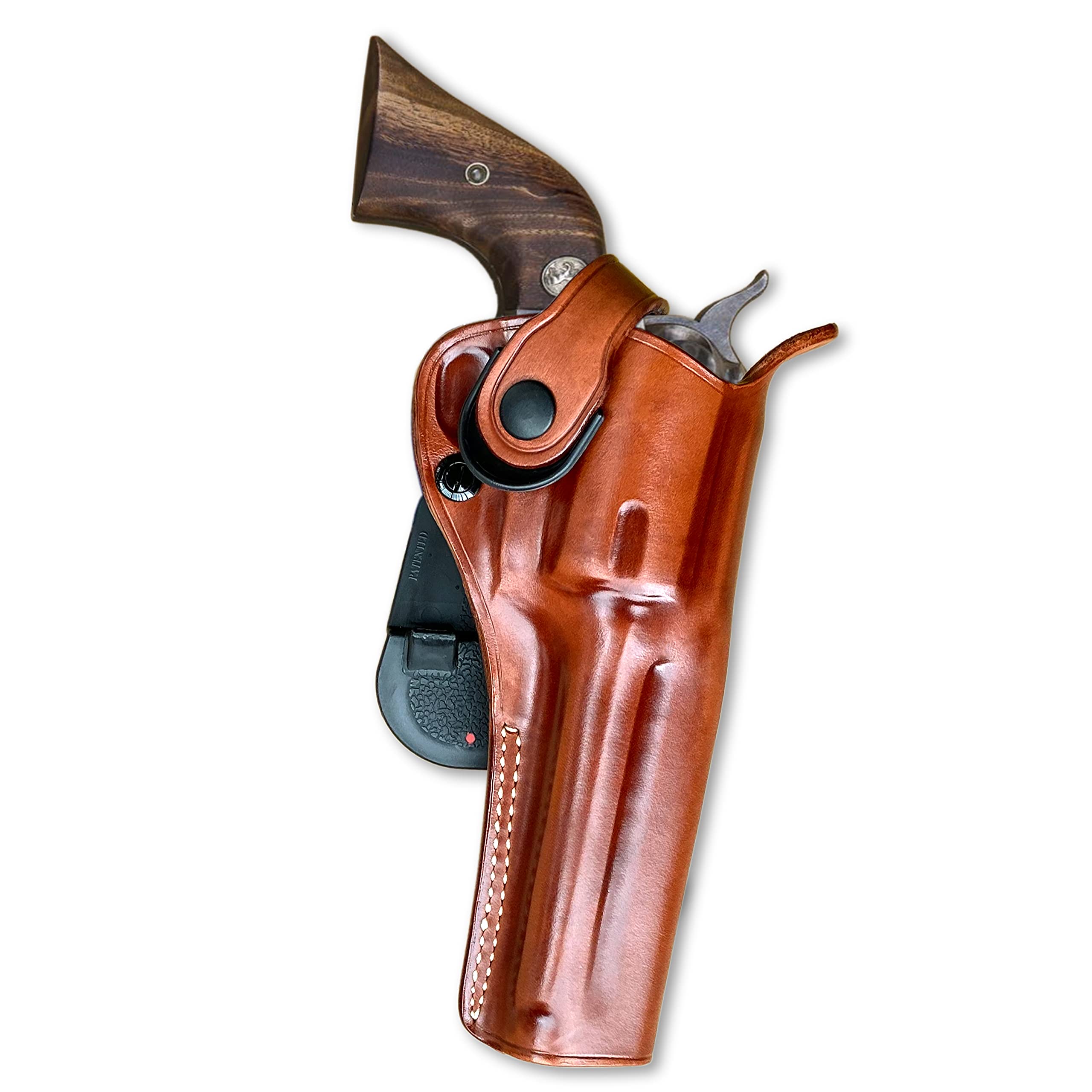 Premium Leather Paddle Owb Revolver Holster With Retention Strap Fits ...
