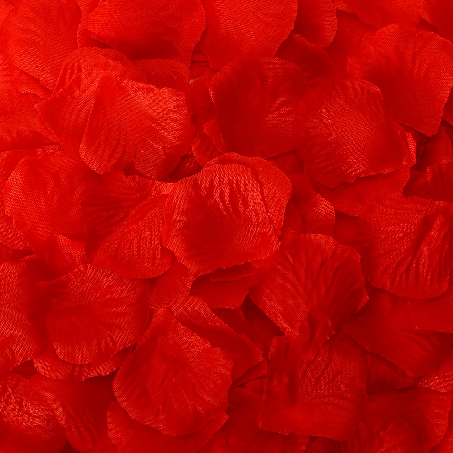 3000 Pcs Romantic Rose Petals, KUTONTECH Reusable Artificial Fake Red ...