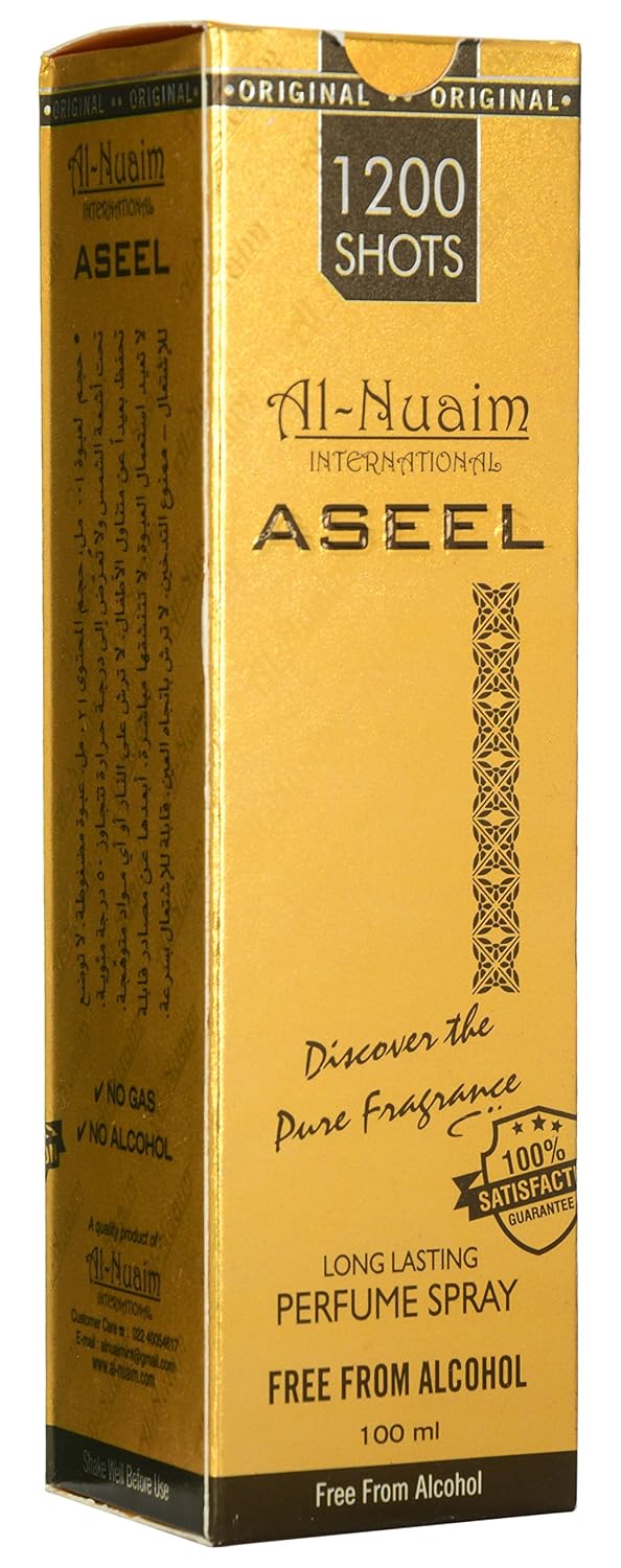 Buy Al-Nuaim Aseel Non-Alcoholic Perfume Spray For Unisex (1200 Shots ...