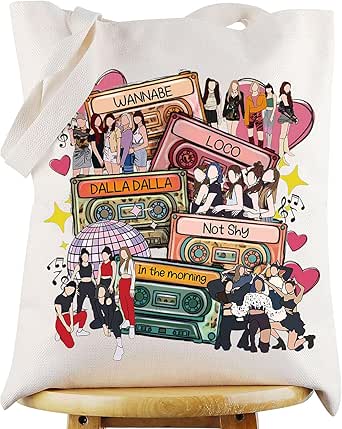 Amazon.com: WZMPA Korean Pop Tote Bag Yeji＆Lia＆Ryujin Fans Gift K-Pop ...