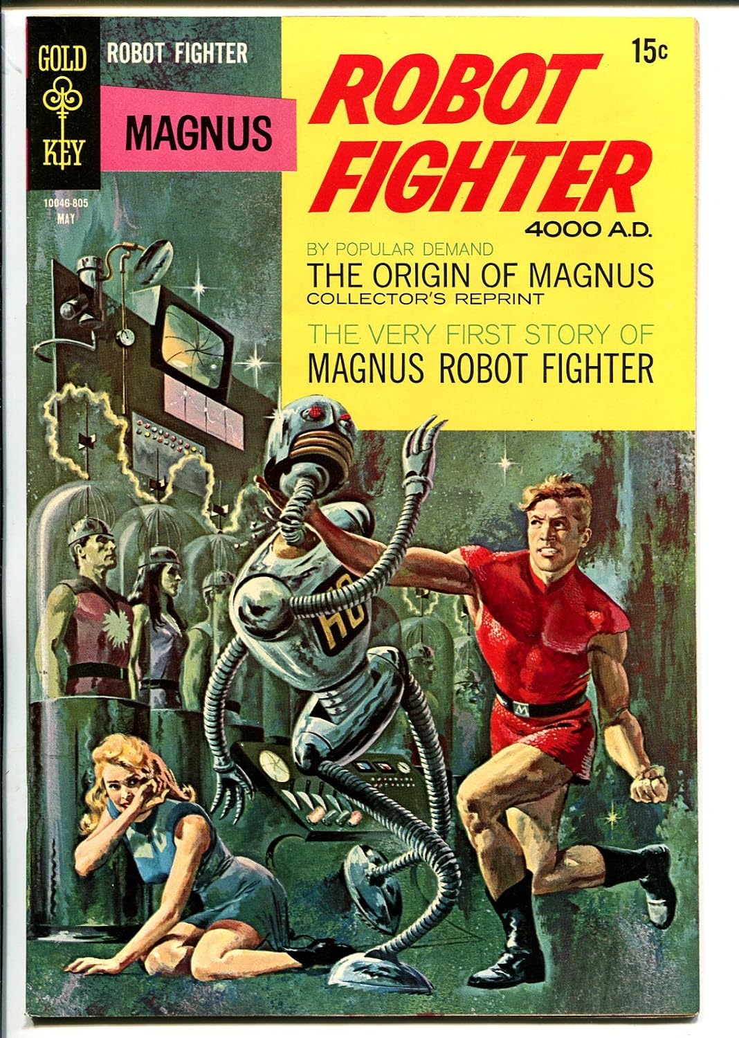 Amazon.com: Magnus Robot Fighter #22 1968-Gold Key-Russ Manning-robot ...