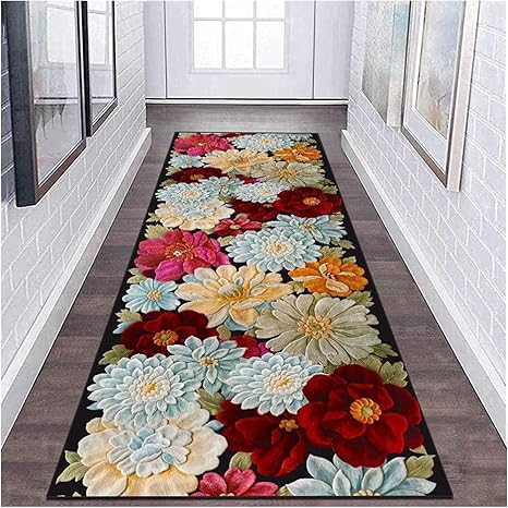 HLLING Long 3D Hallway Carpet Runner Width 50cm/60cm/70cm/80cm/90cm ...