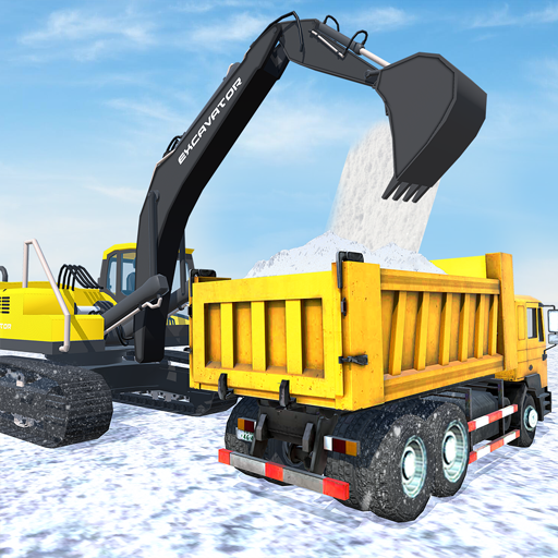 Snow Truck Driver: Heavy Excavator Crane Drive 3D Simulator - Winter ...