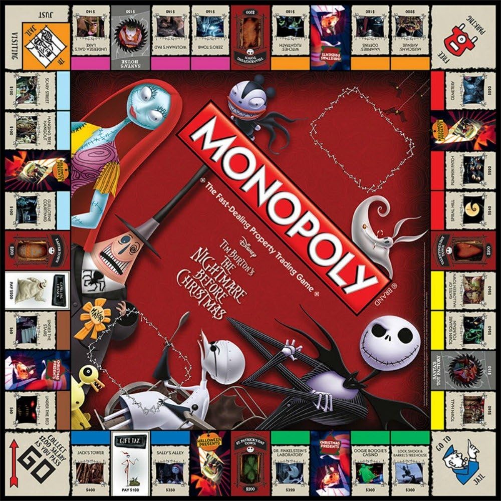 Amazon.com: Monopoly The Nightmare Before Christmas Collector's Edition ...