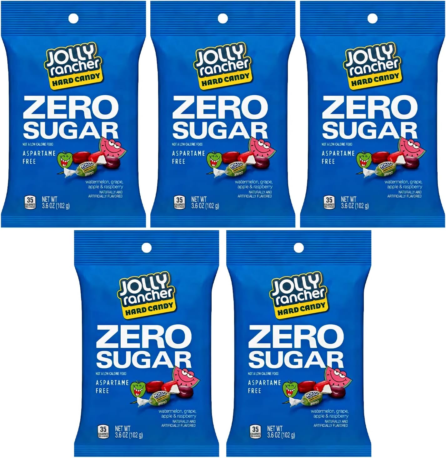 Amazon.com: JOLLY RANCHER Zero Sugar Assorted Fruit Flavored Hard Candy ...