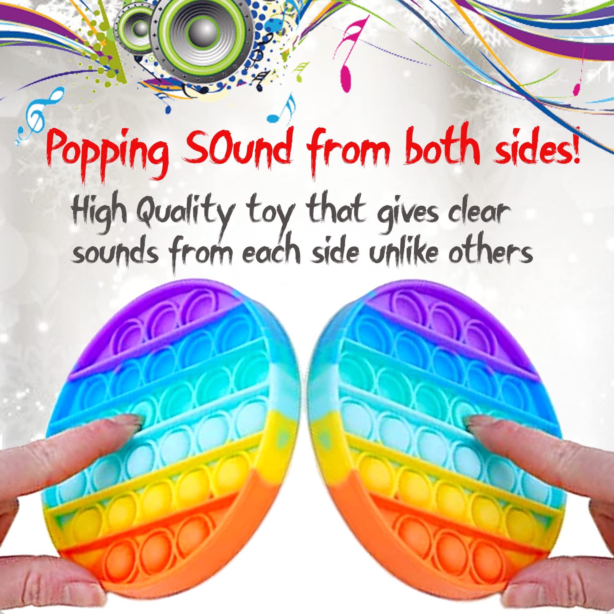 Rainbow Pop it fidget toy- Stress reliever Push pop fidget toy - A push ...