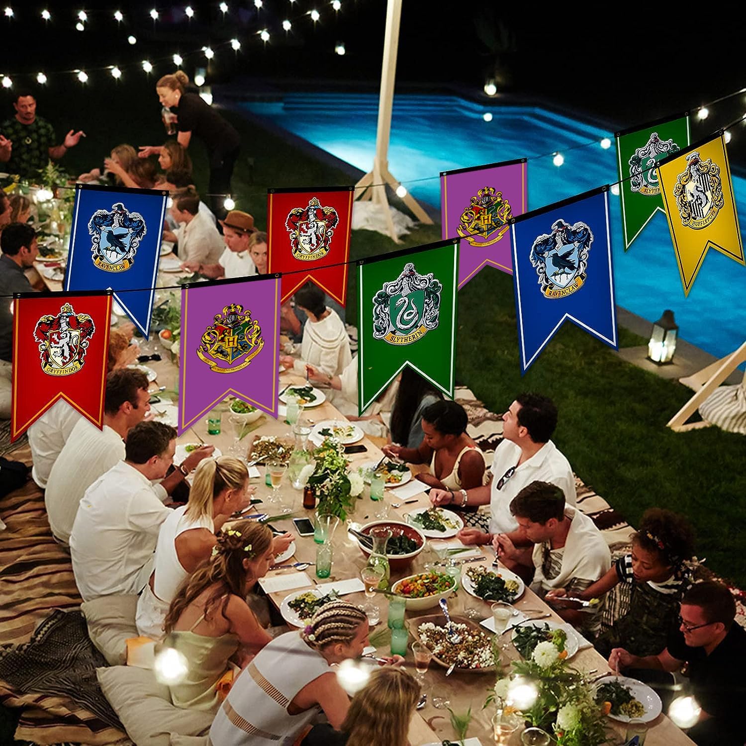 Amazon.com: Harry Potter Hogwarts House Wall Banner (30" by 50 ...