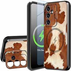 Amazon.com: Compatible for Magsafe Samsung Galaxy A25 5g Case with Screen Protector,for Galaxy ...