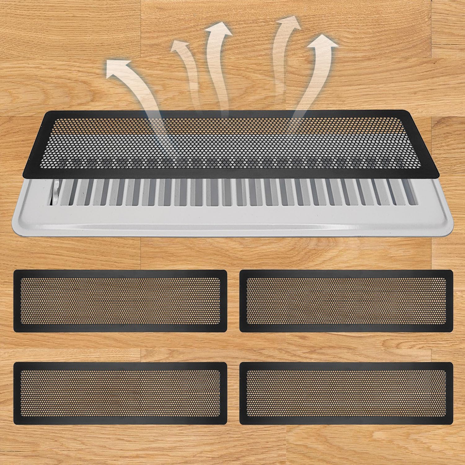 Floor Register Vent Cover, 2"x14" Sticky Air Vent Screen Mesh Covers ...