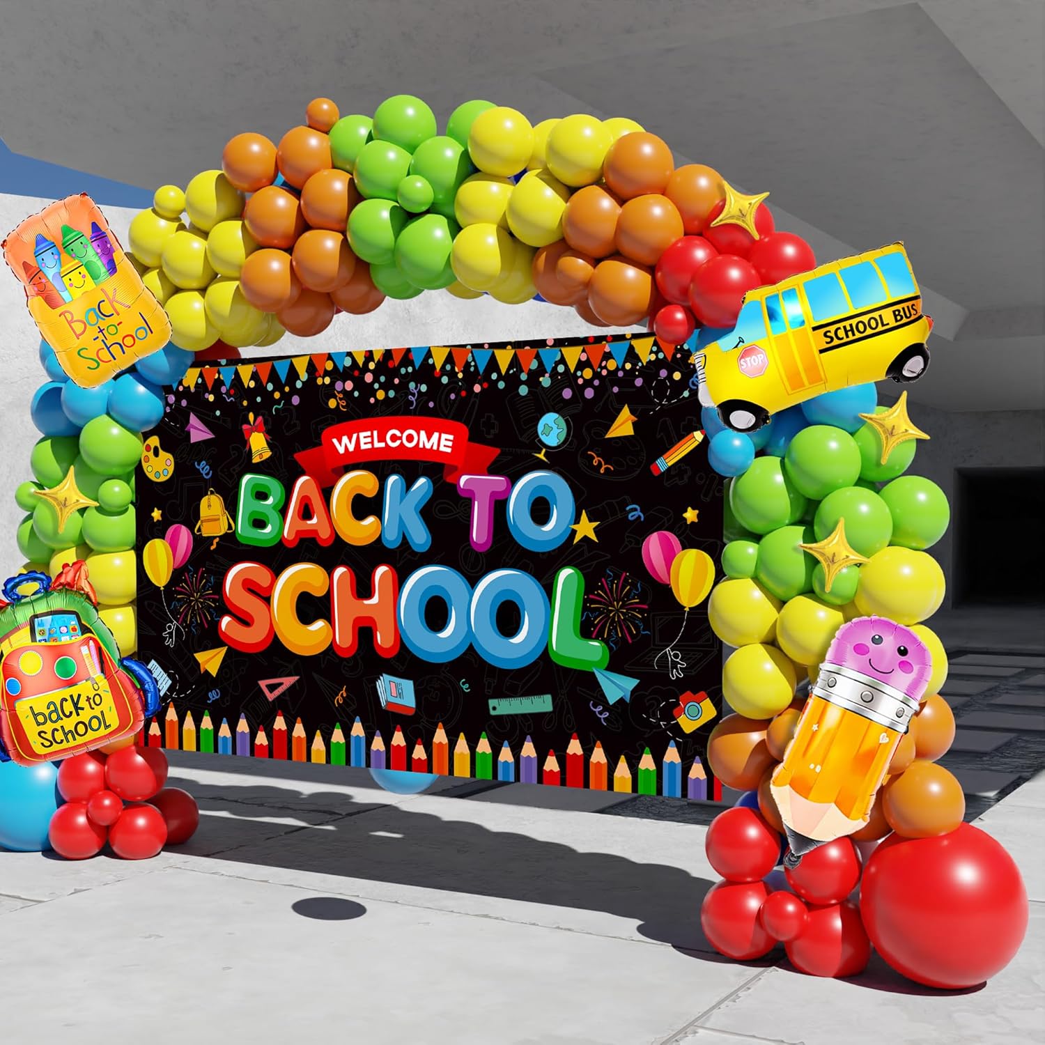 Amazon.com: Back to School Decorations, 151PCS Back to School Balloon ...