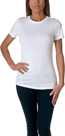 Next Level Apparel Women's 6710 Tri-Blend Crew, Classic Heather White ...