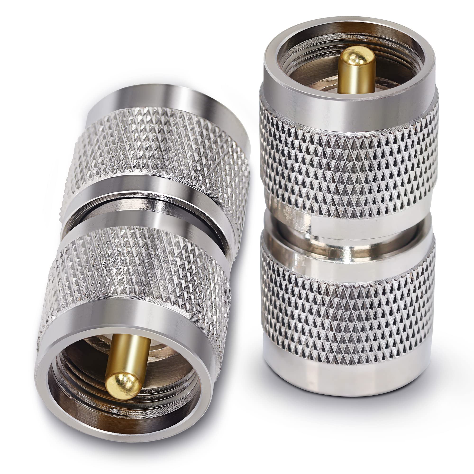 Amazon.com: UHF Coax Connector TUOLNK PL259 UHF Male to UHF Male ...