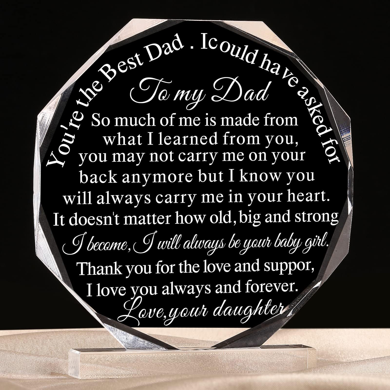 Amazon.com: Step Dad Thank You Plaque - Gifts for Step Dad from Step ...