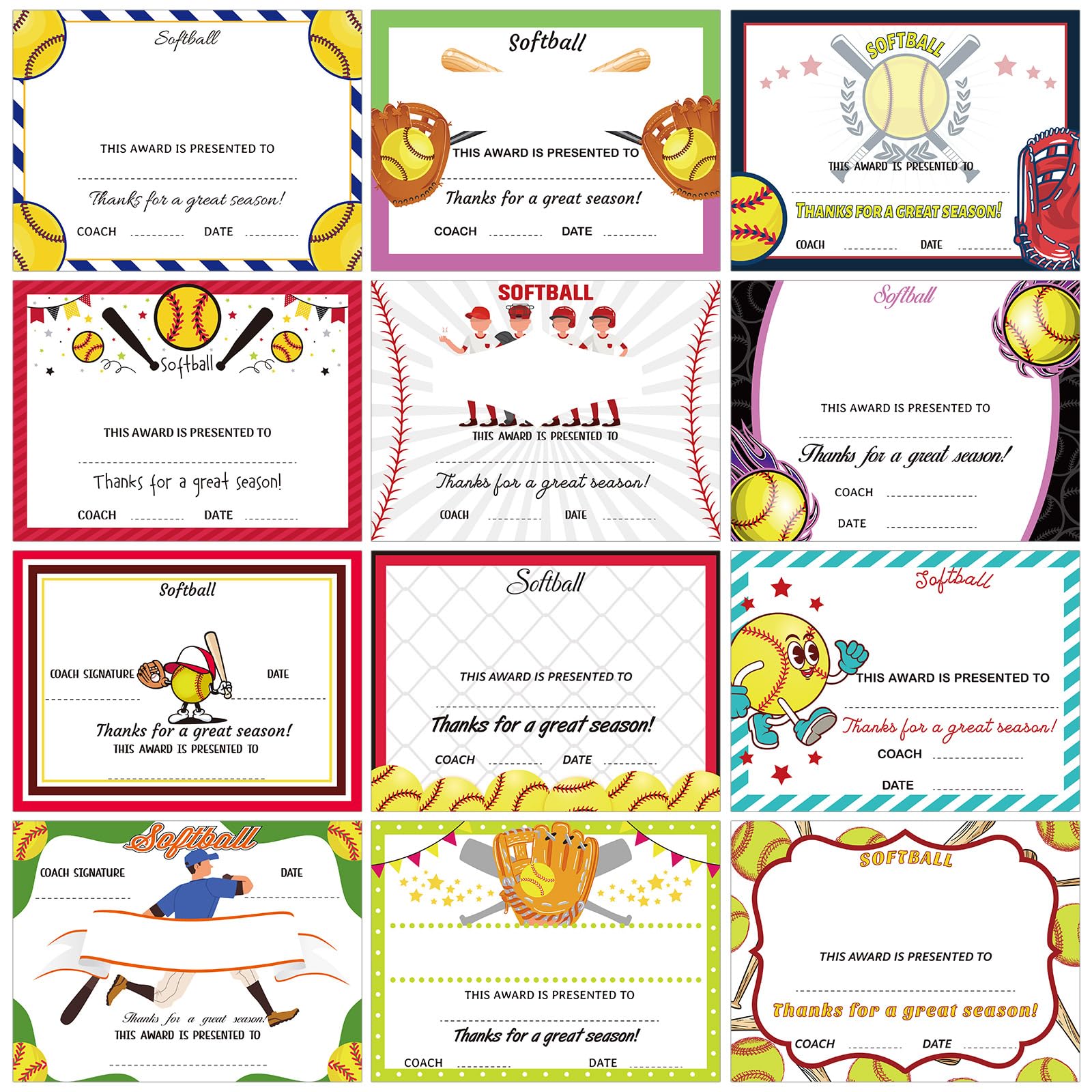 Snapklik.com : Fuyoooo 60 Pcs Sports Achievement Award Certificates ...