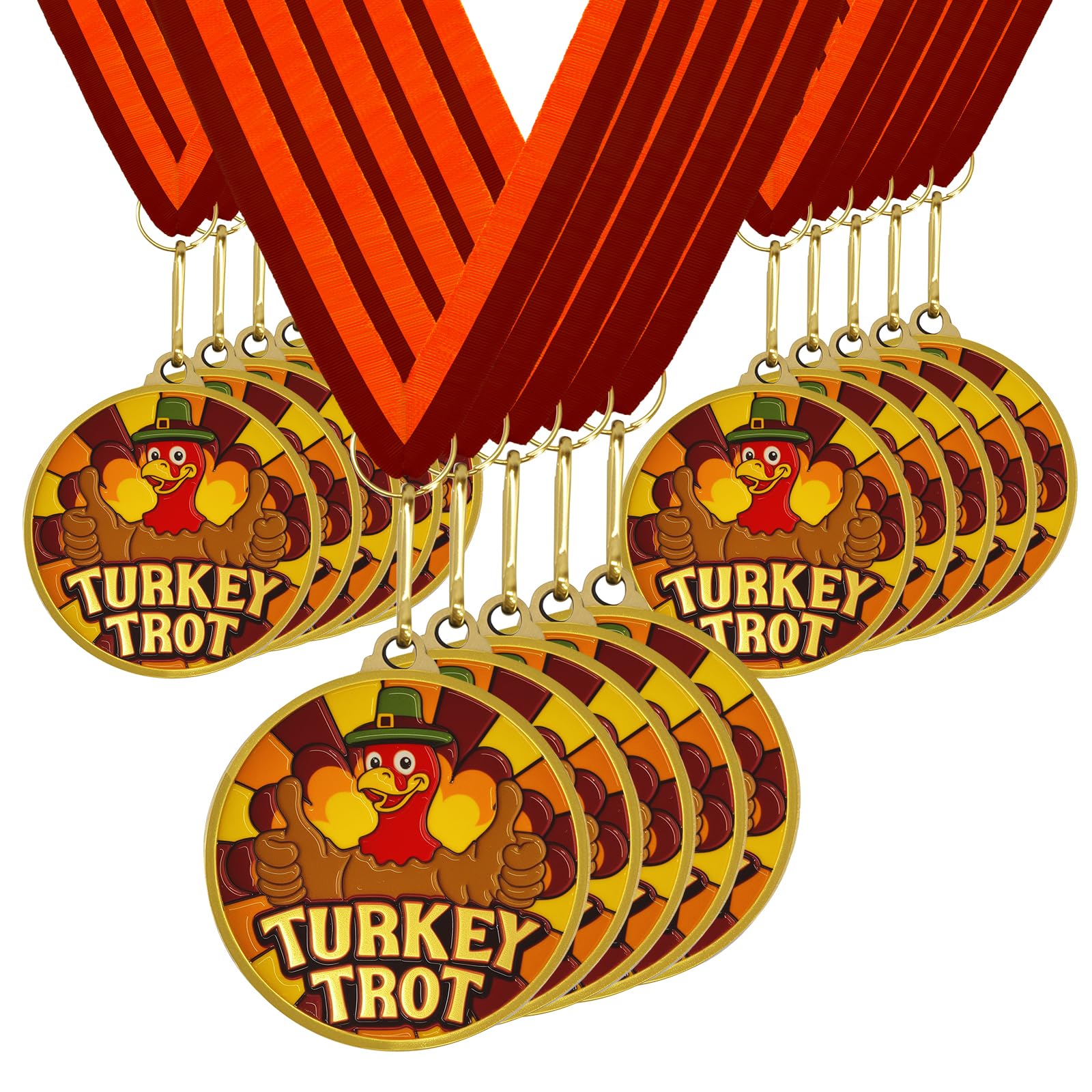 Snapklik.com : Hoclick 30 Pcs Thanksgiving Medals Turkey Trot Awards 2 ...