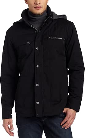 Hurley Men's Covert Distortion Jacket, Black, Small at Amazon Men’s ...