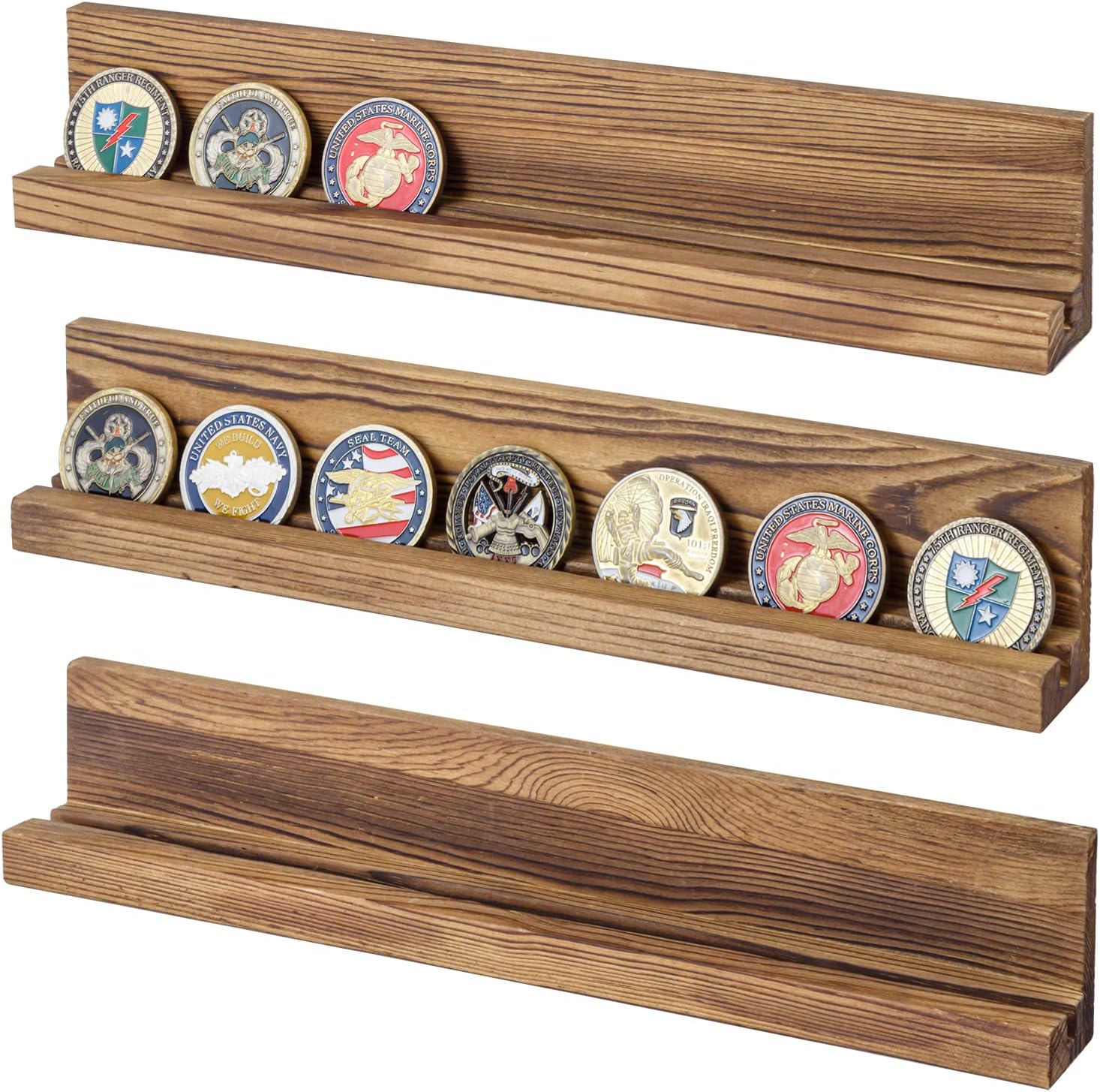 Amazon.com: MyGift Challenge Coin Display Wall Mounted Military ...