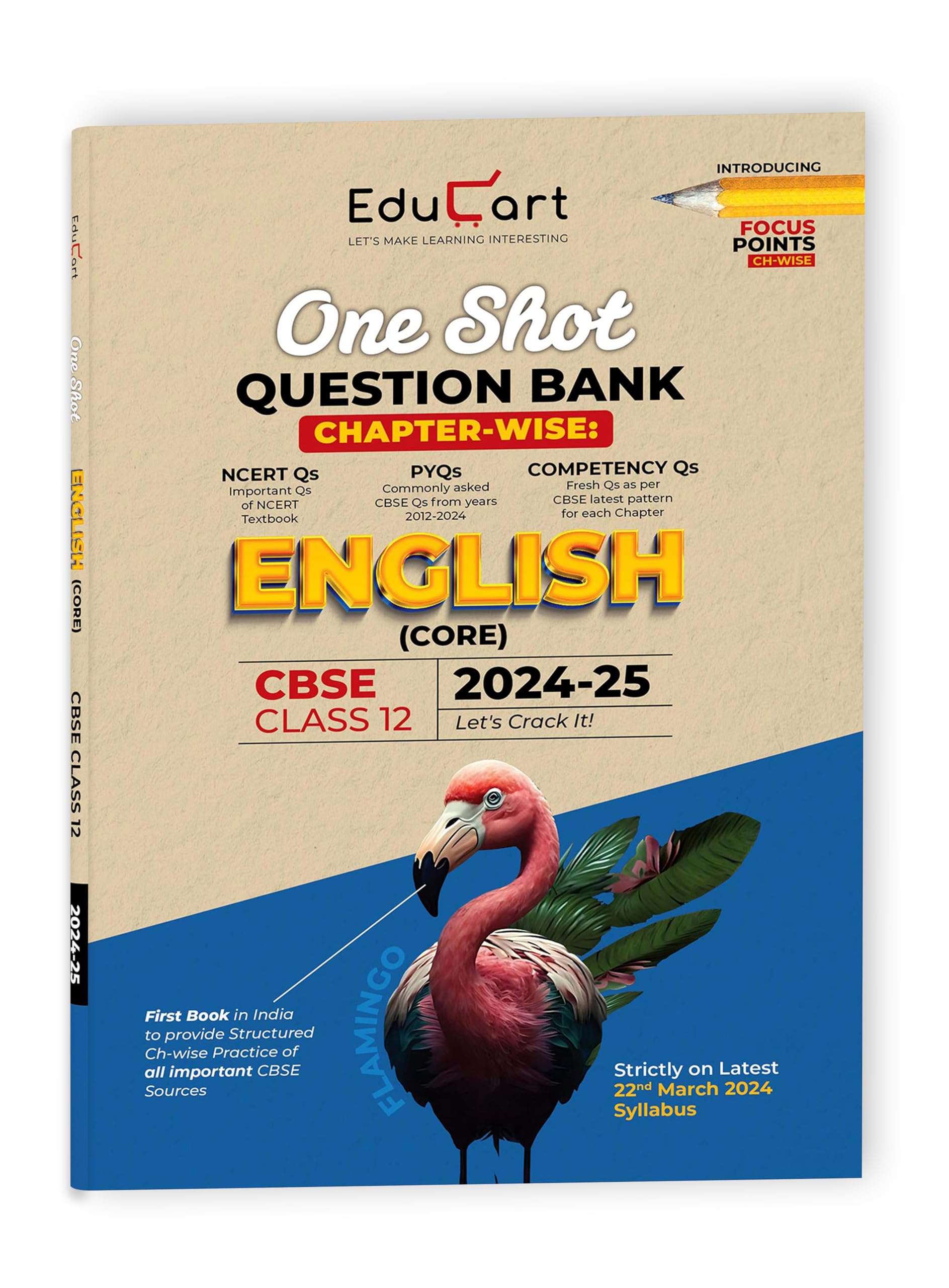 Educart CBSE Class 12 ENGLISH CORE One Shot Question Bank 2024-25 (for ...