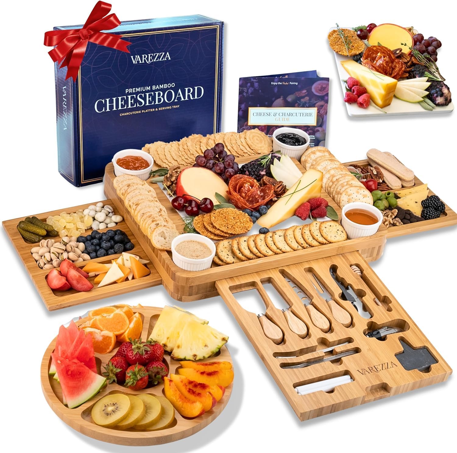 Amazon.com: CIAOVI Charcuterie Boards Gift Set: Large Charcuterie Board ...