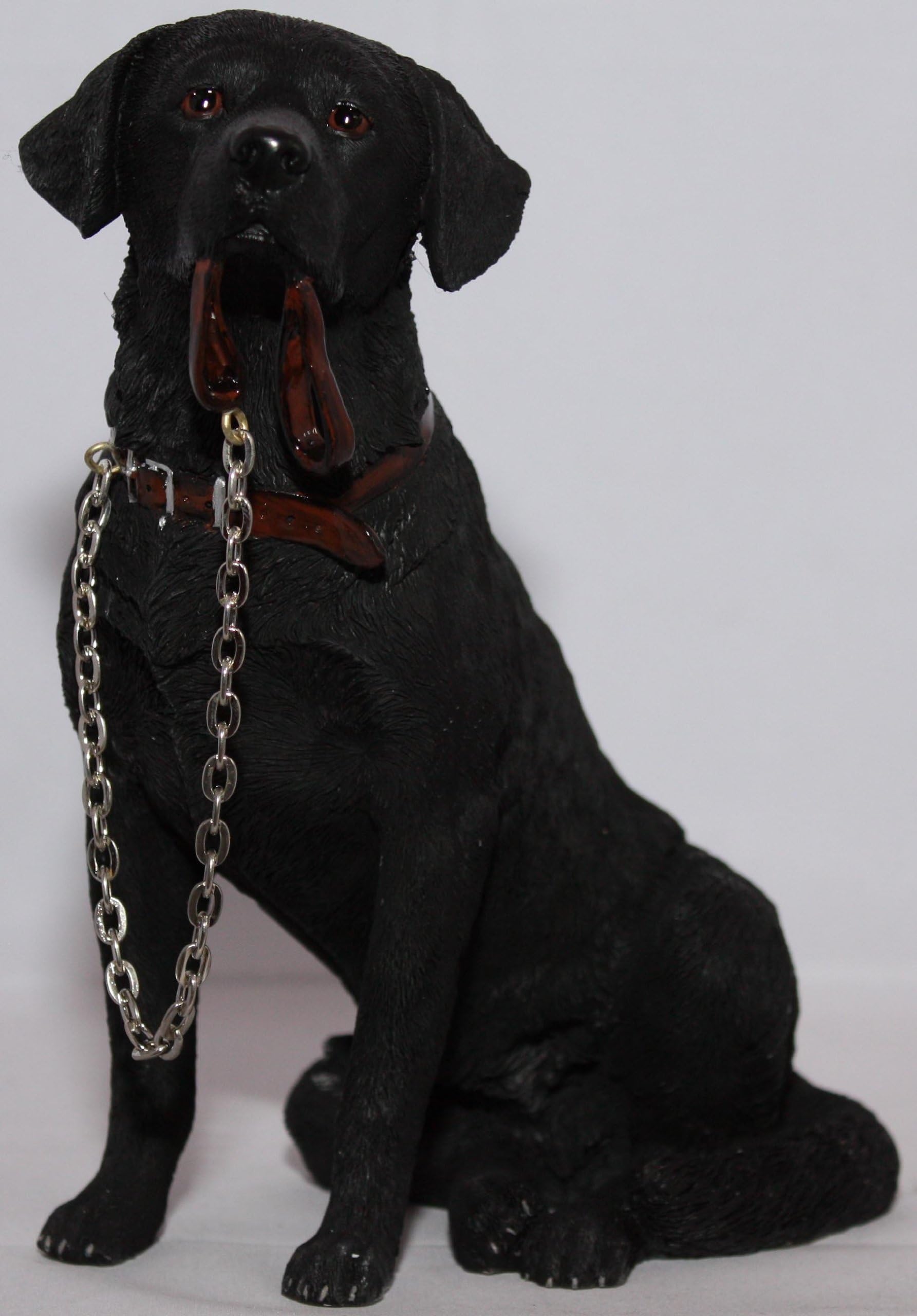 Lesser & Pavey LP08280 Sitting Walkies Black Labrador, Resin, h17cm ...