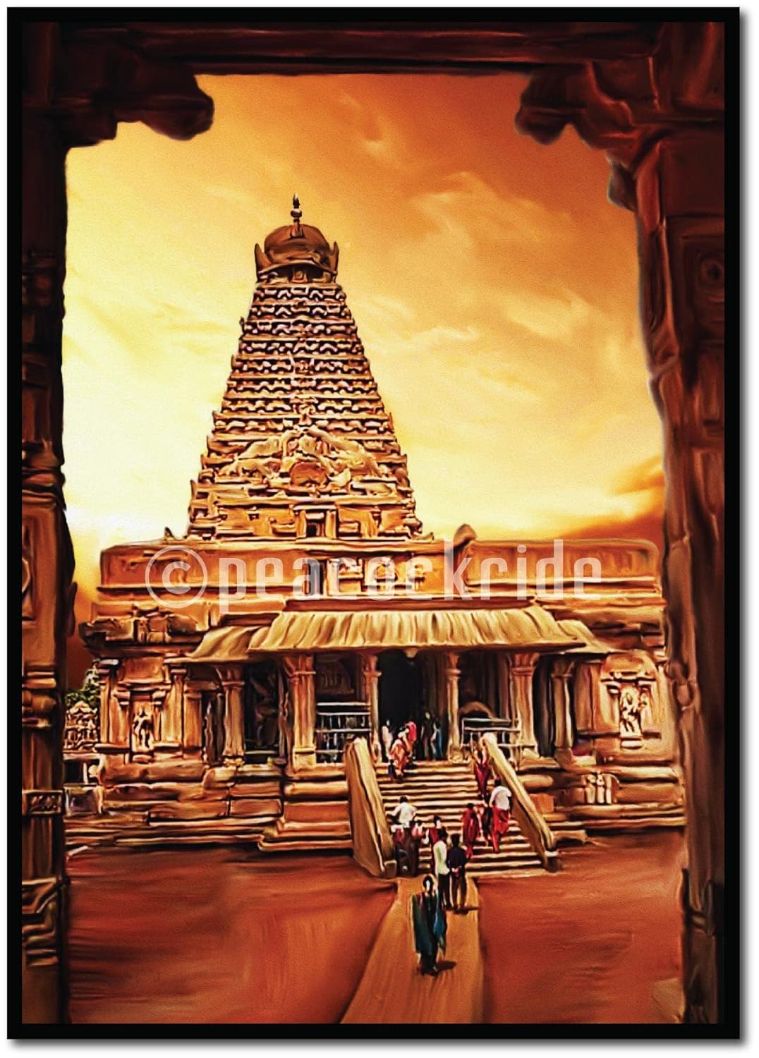 PEACOCKRIDE Tanjore Thanjavur Big Temple- The Architectural Wonder Wall ...