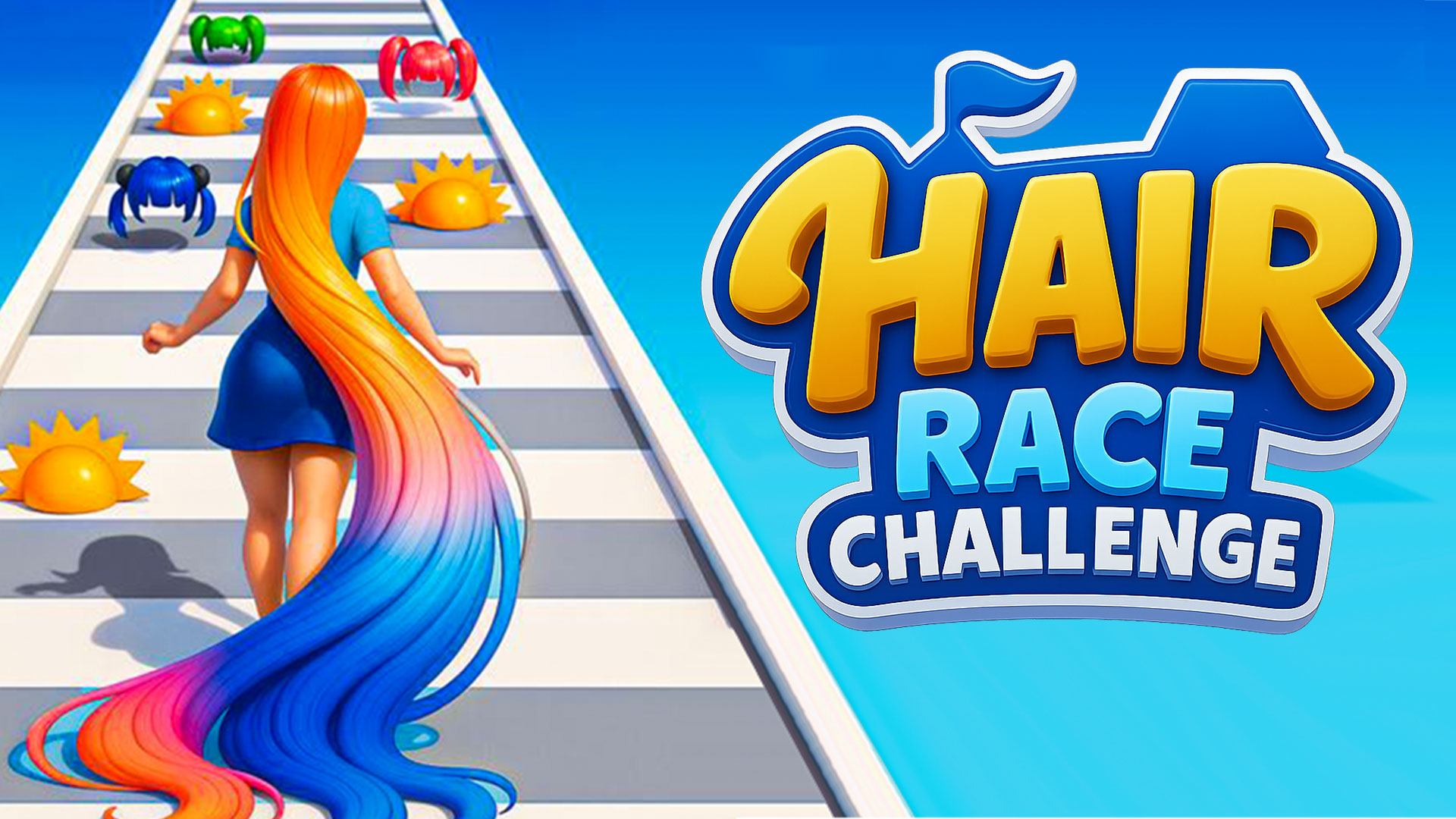 Perfect Hair Race Challenge: Fashion Girl Runner Long Hair Game ...