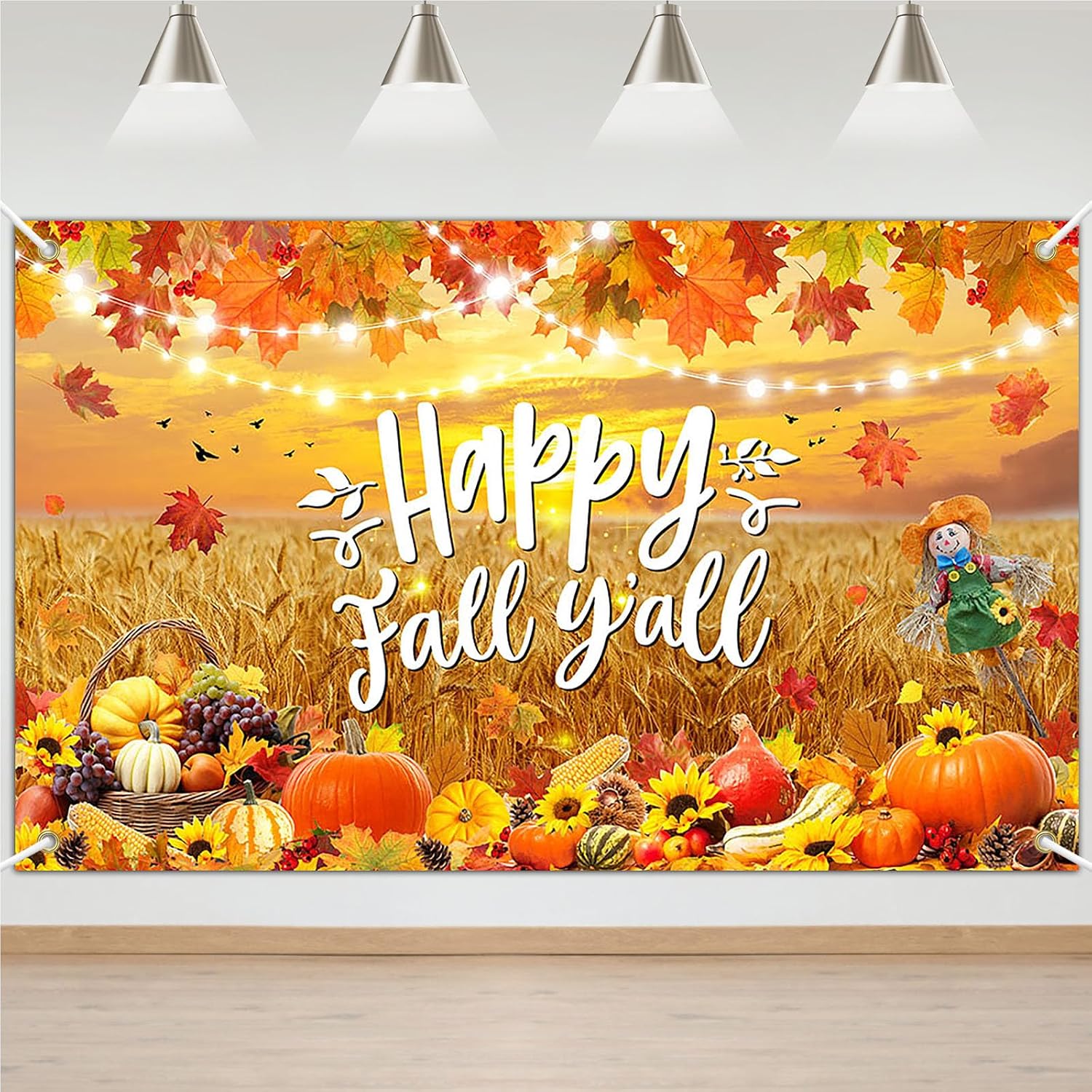 Amazon.com: Avezano Happy Fall Y'all Banner Fall Party Decorations ...