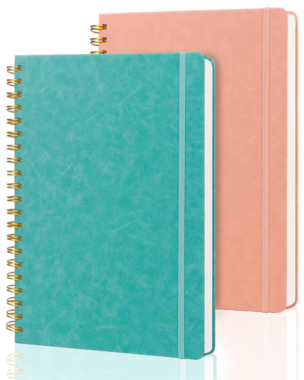 Amazon.com : Dynta 8.5x11 Spiral Notebook A4 Large Hardcover, 2 Packs ...
