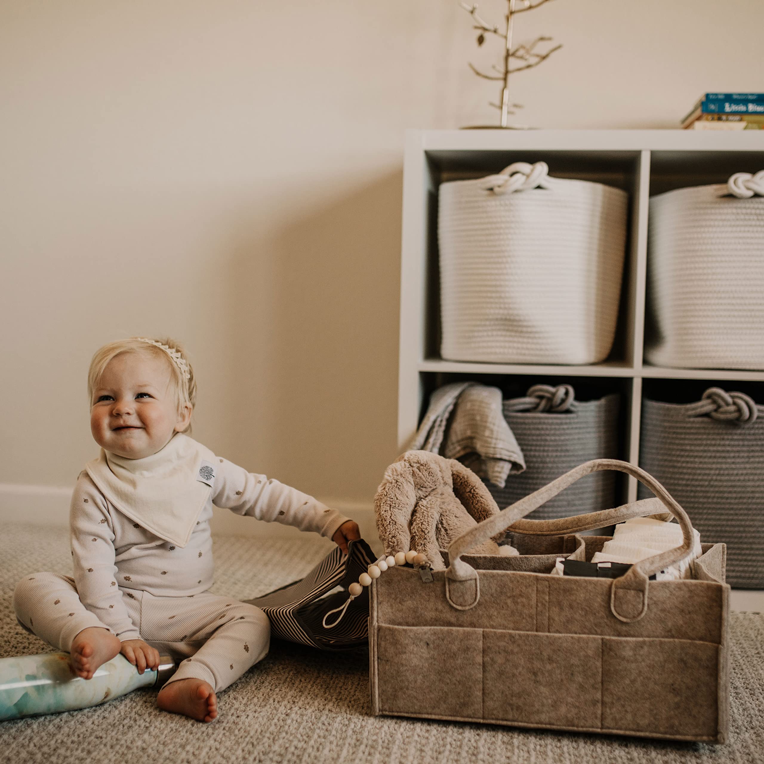 Snapklik.com : Parker Baby Diaper Caddy - Nursery Storage Bin And Car ...