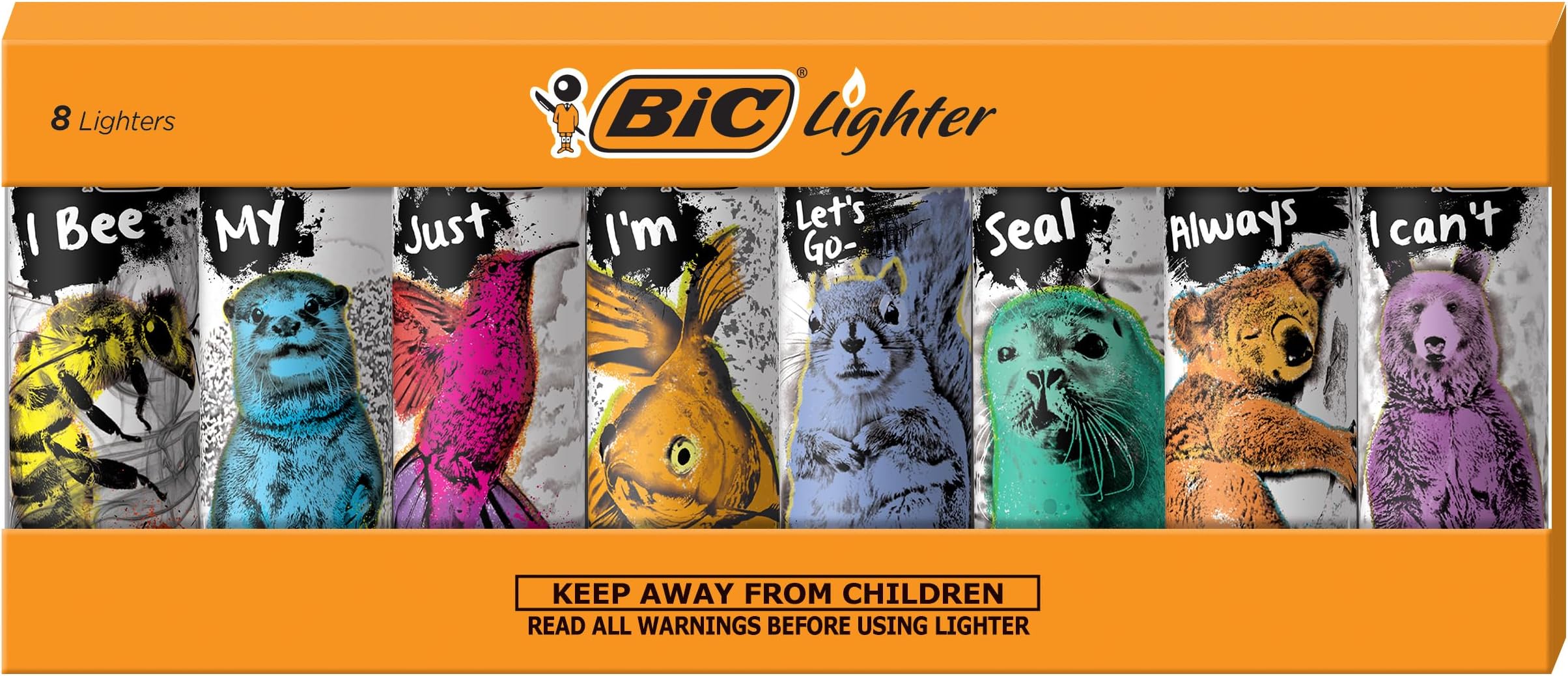 Amazon.com: BIC Maxi Pocket Lighter, Special Edition Whimsical Series ...