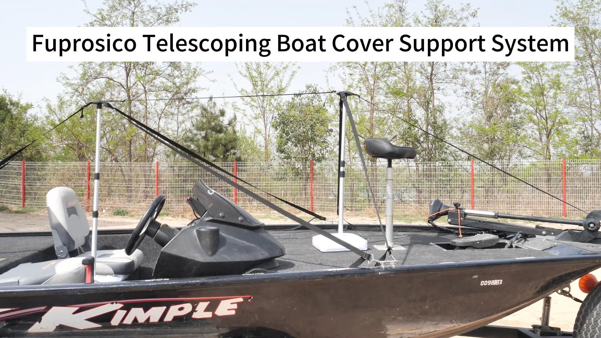 Snapklik.com : Fuprosico Pontoon Boat Cover Support System, Adjustable ...