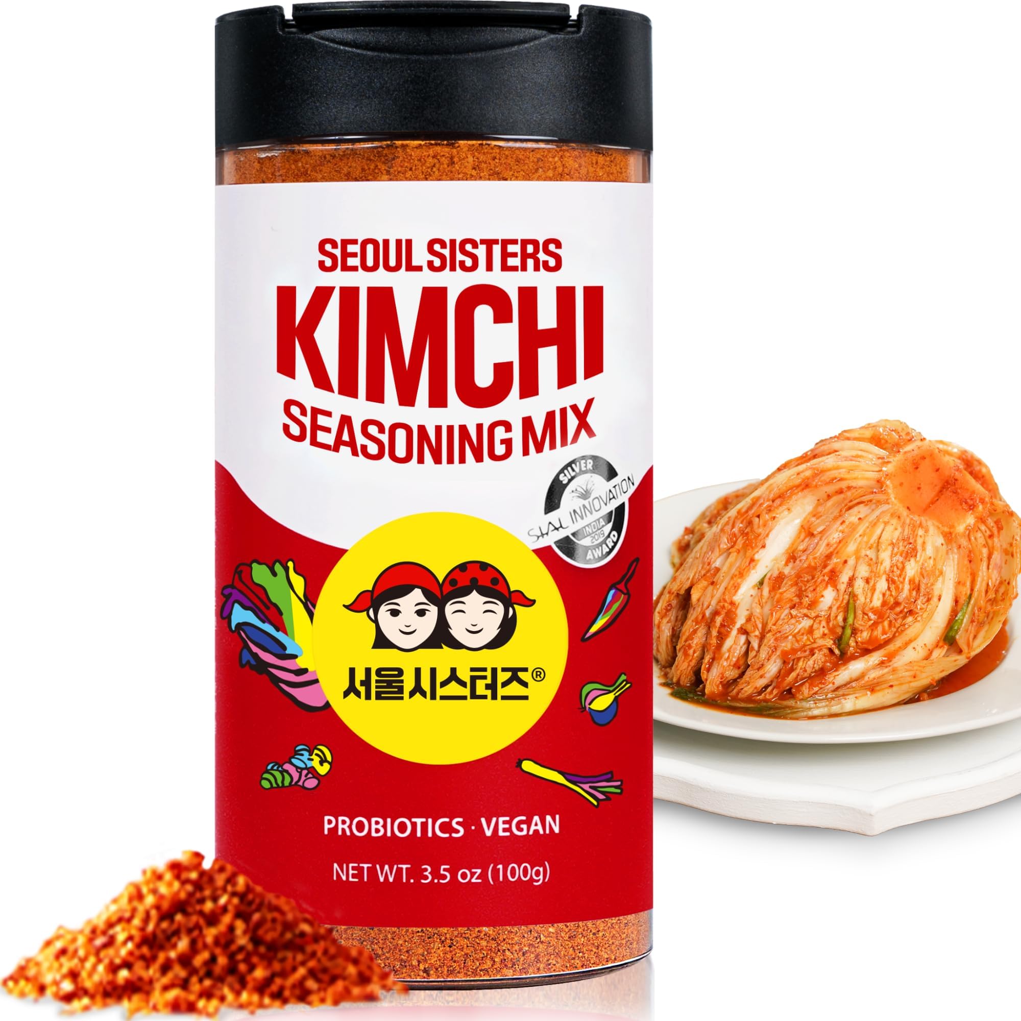 Amazon.com : SEOUL SISTERS KIMCHI SEASONING MIX, 3.5 oz (100g) 1EA ...
