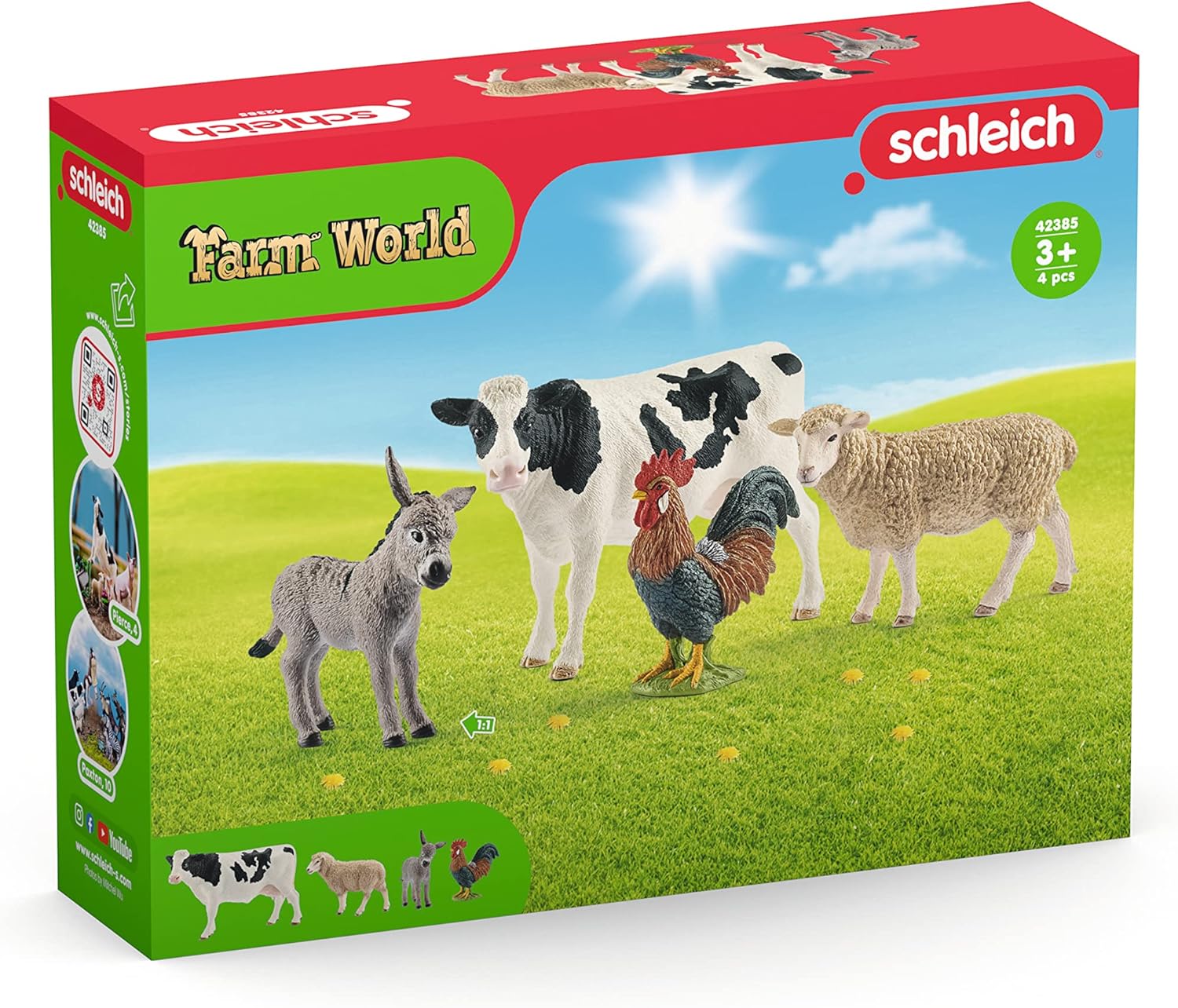Amazon.com: Schleich Farm World Starter Set : Toys & Games