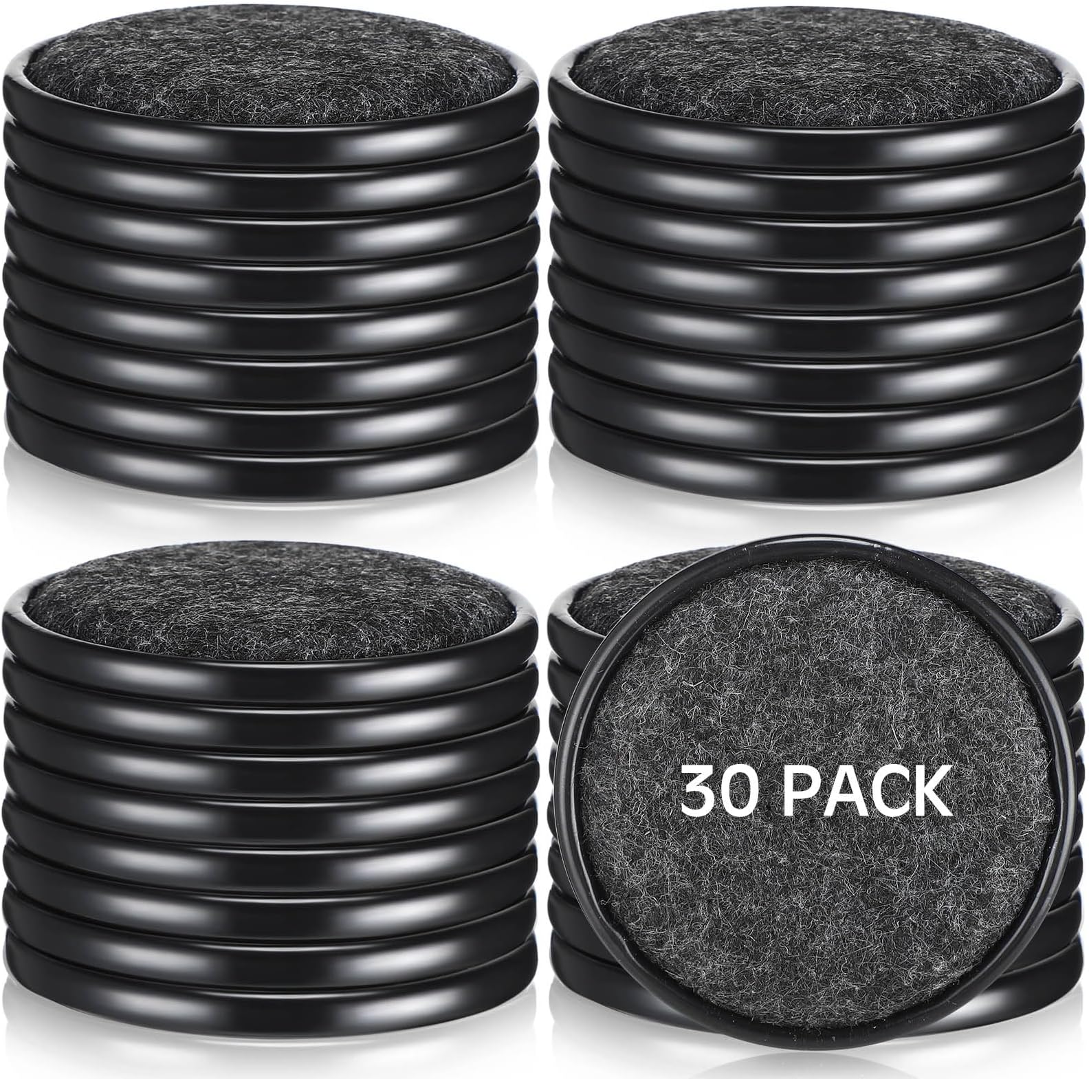 30 Pcs Felt Furniture Sliders Hardwood Floors Reusable Furniture Pads ...