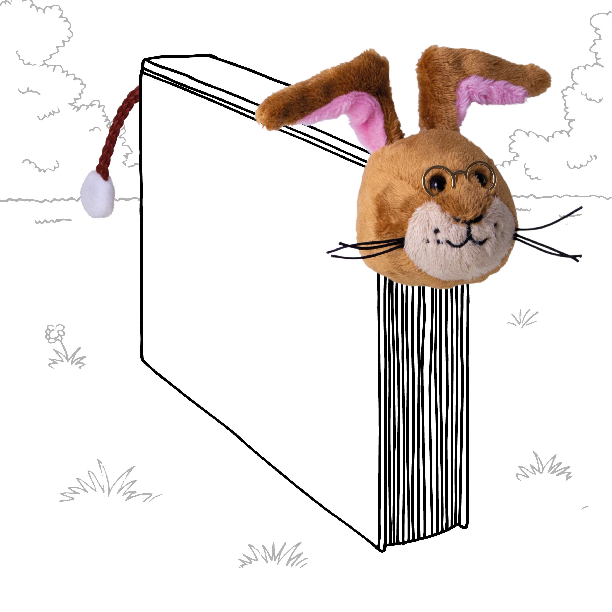 Amazon.com : IF Book-Tails Bookmark - Rabbit : Office Products