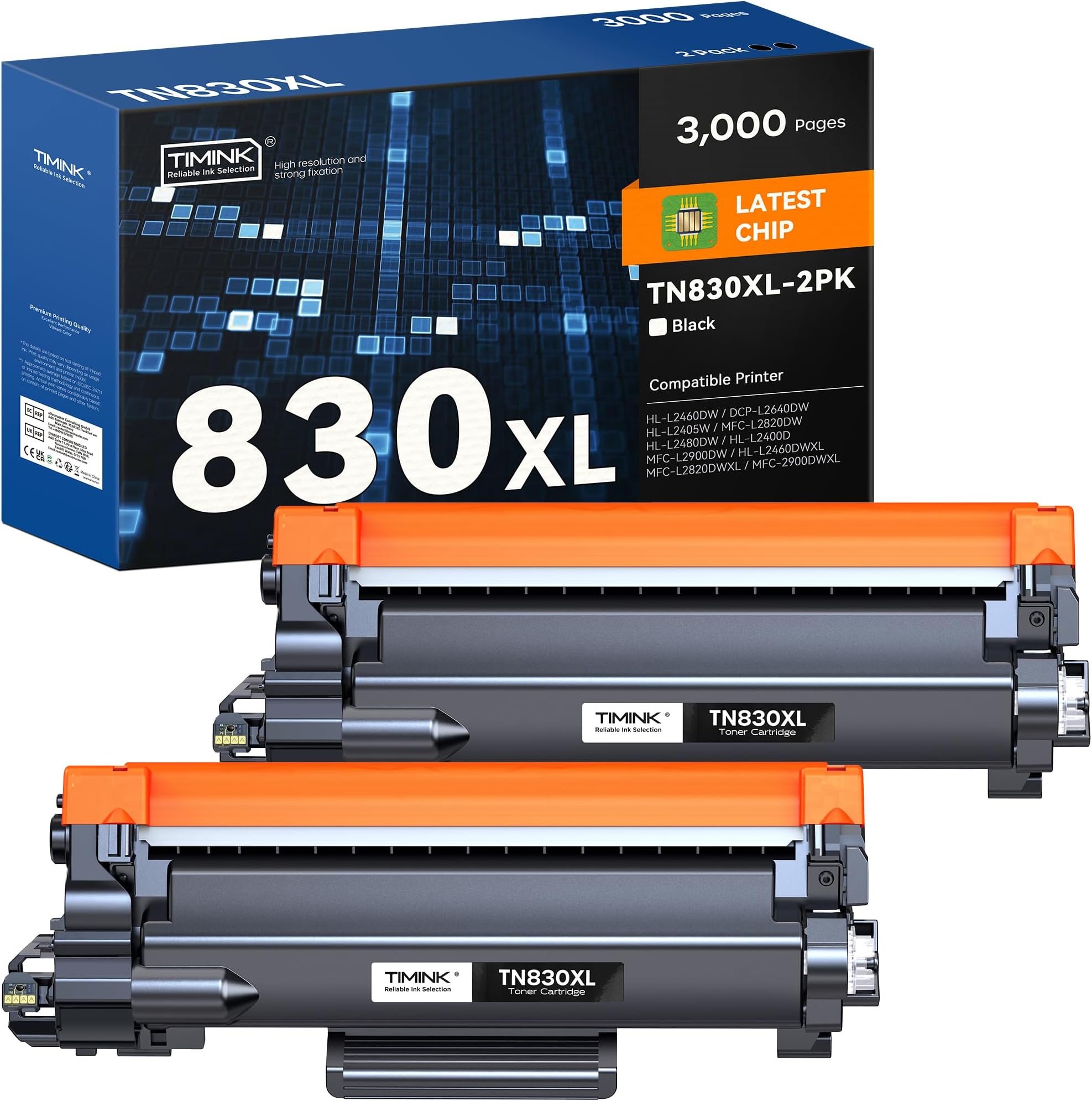 Amazon.com: TRUE IMAGE TN830 TN830XL Toner for Printer DCP-L2640DW Replacement for TN-830XL TN ...