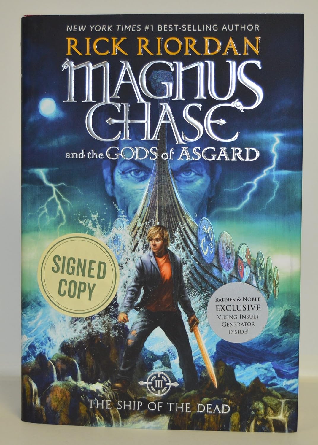 RICK RIORDAN signed Magnus Chase and the Gods of Asgard, Book 3 The ...