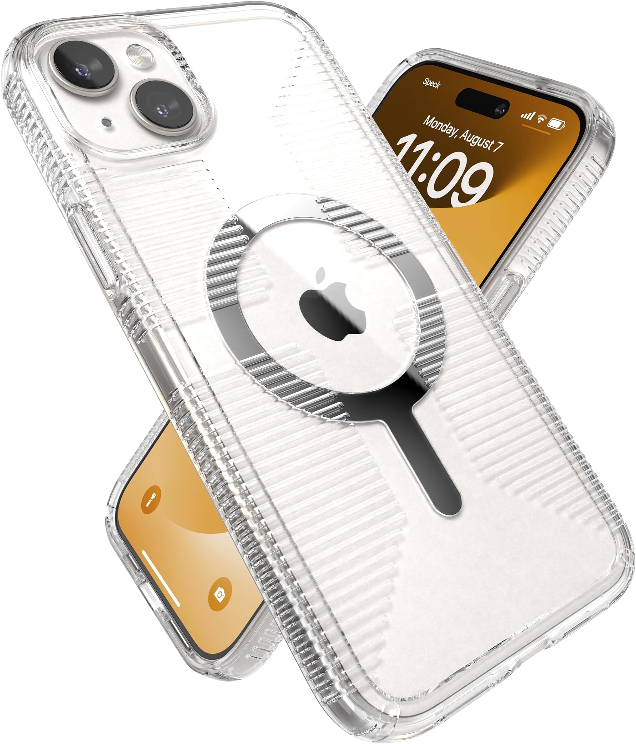 Amazon.com: Speck Clear iPhone 15 Plus Case - Slim, Drop Protection ...