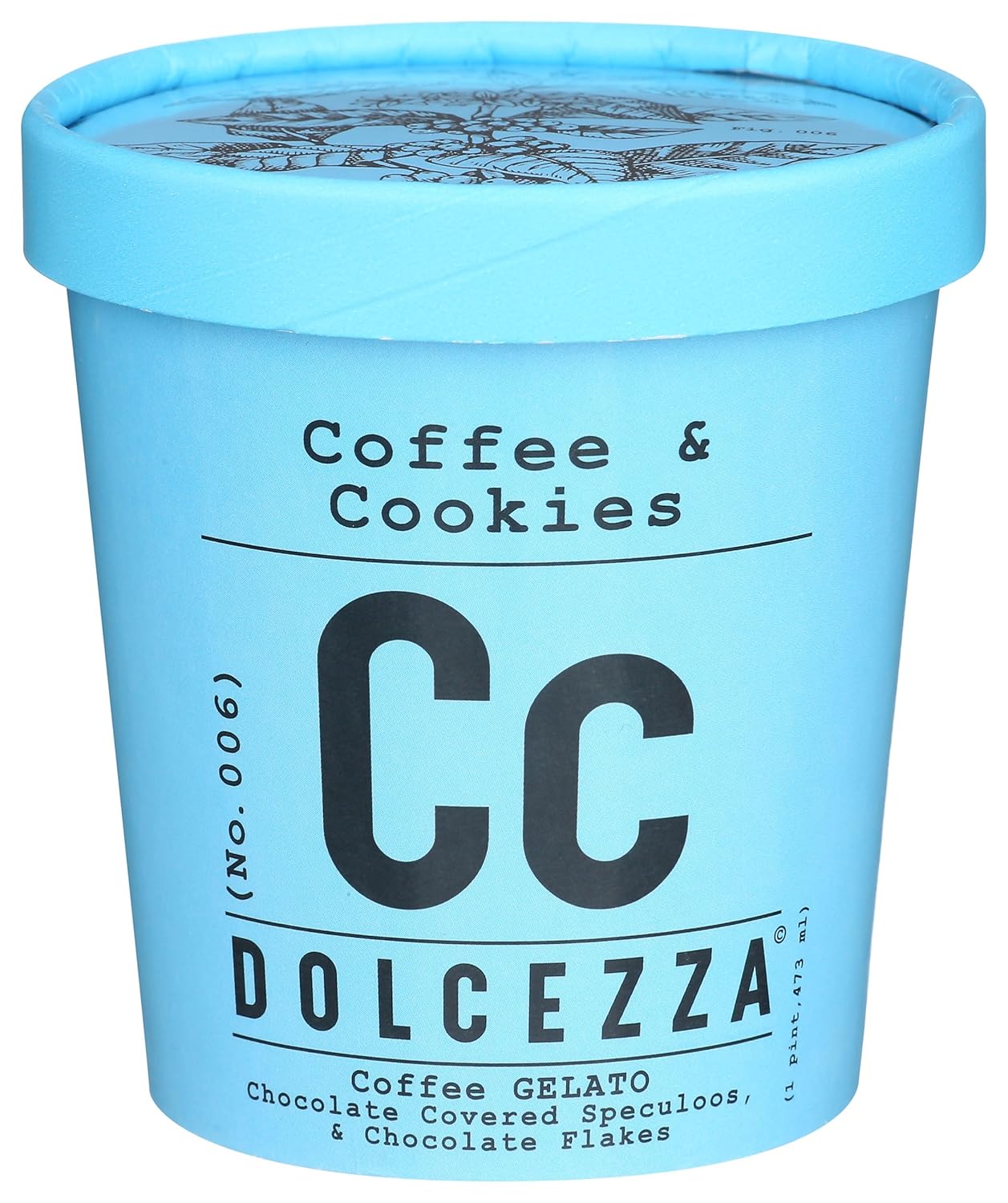 Amazon.com: DOLCEZZA Coffee & Cookies Gelato, 1 PT : Grocery & Gourmet Food