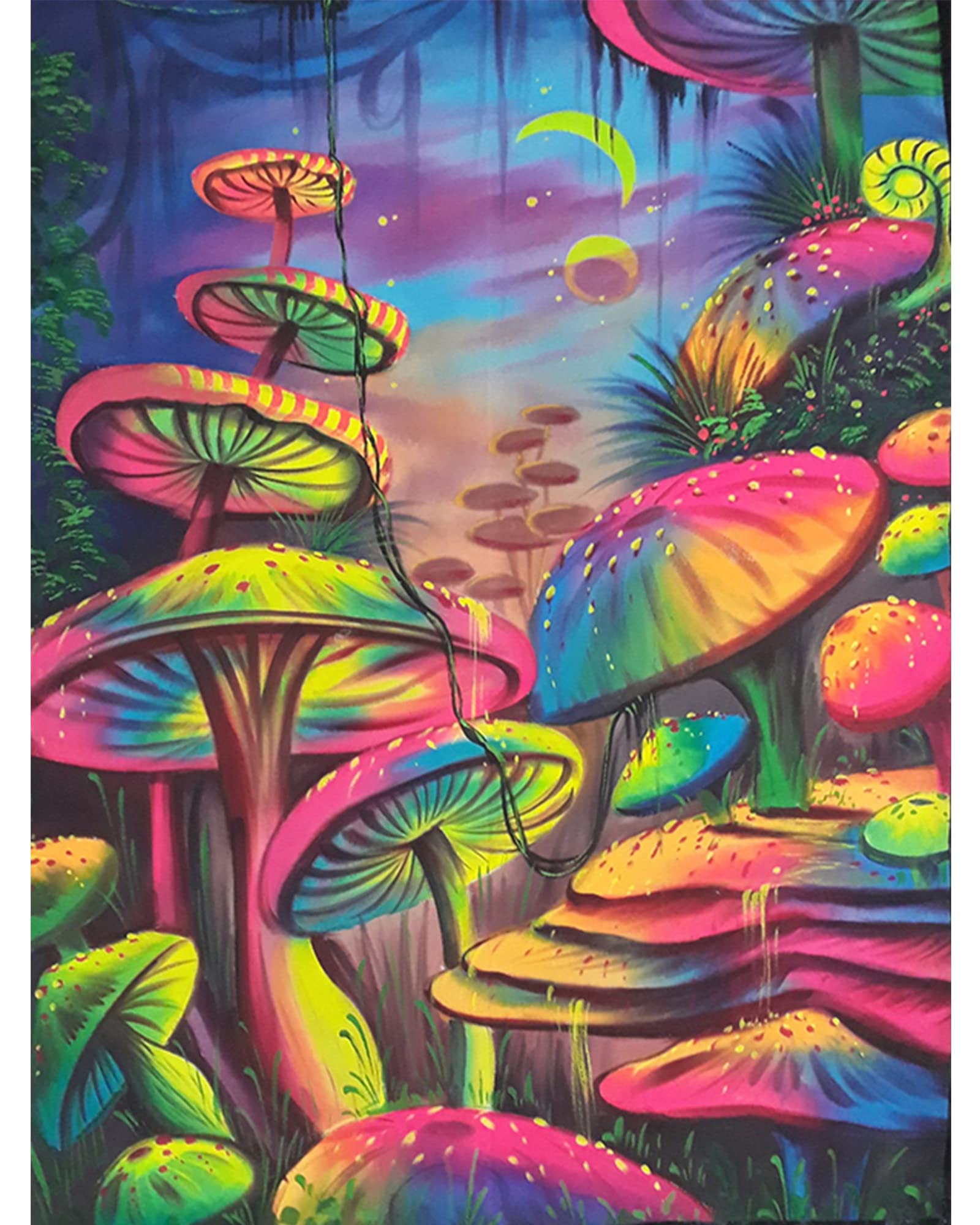 Trippy Mushroom Painting